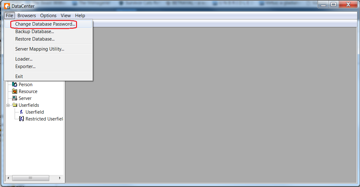 ArtiosCAD - How do I change the MS SQL Server database user password