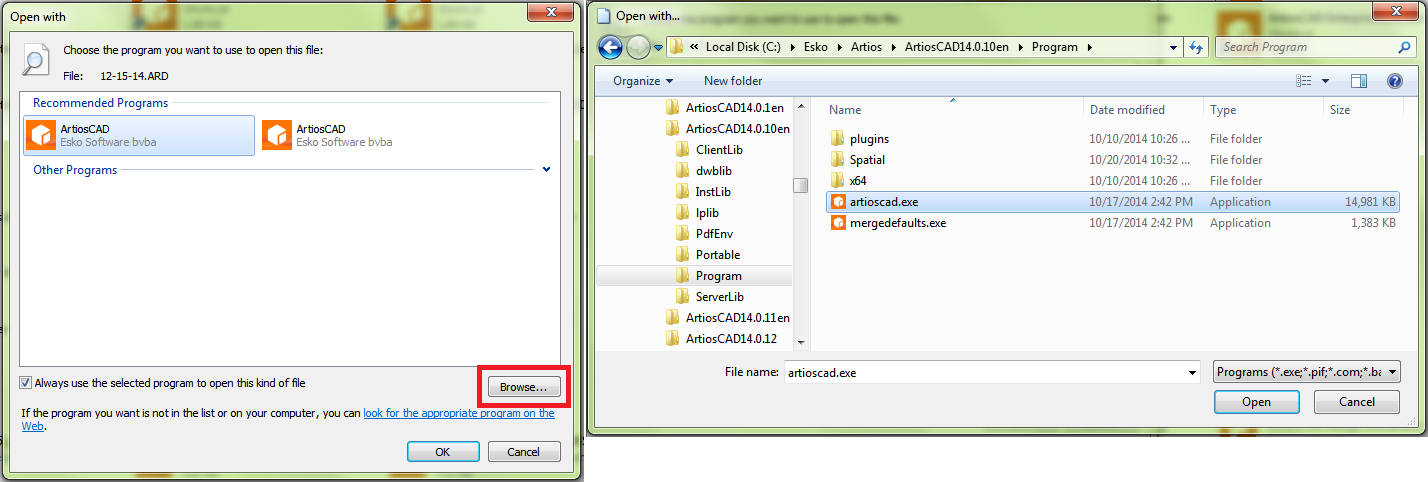 ArtiosCAD - Why does double clicking to open an ARD file open into a ...