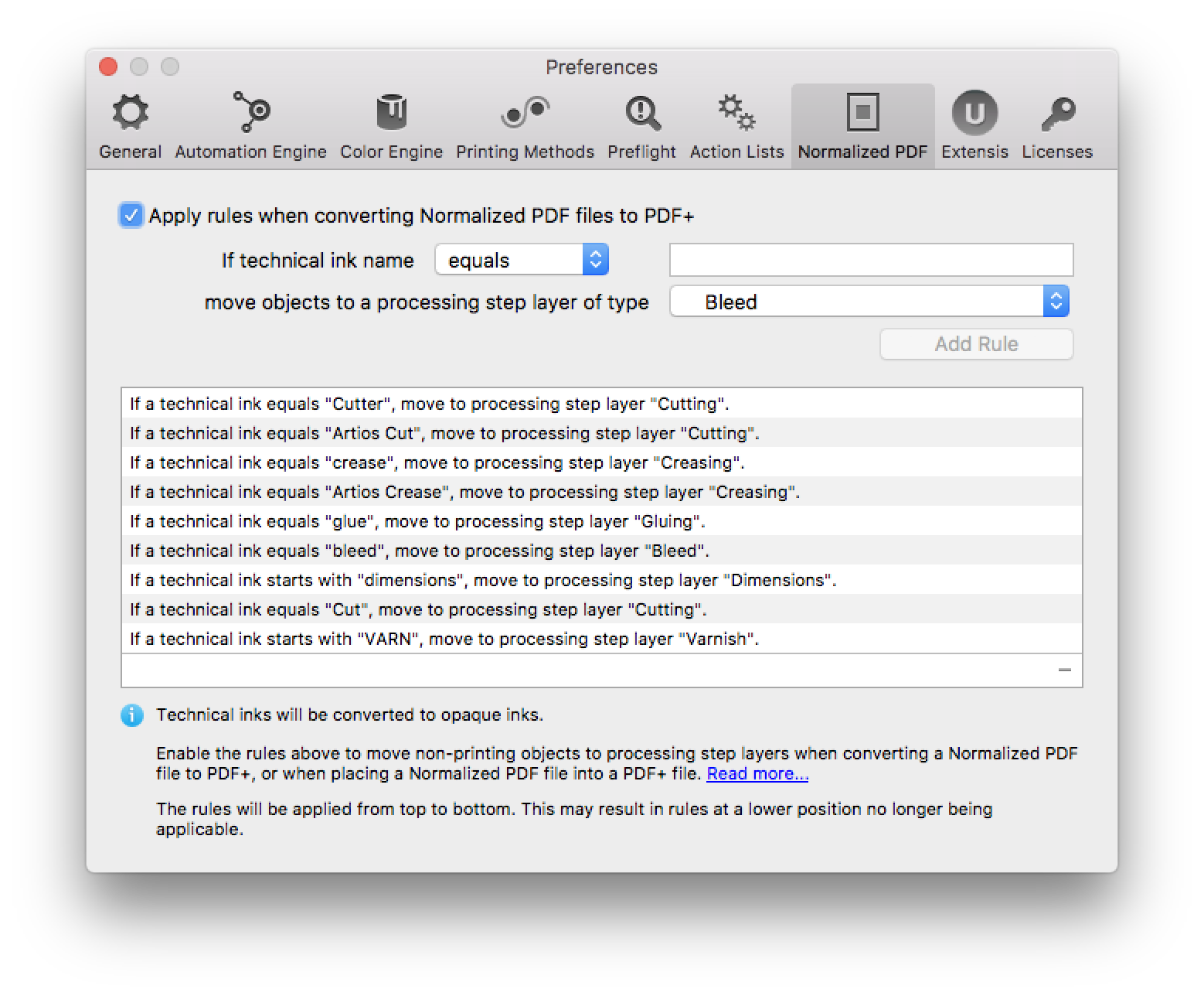 ArtPro+ - Placing and converting Normalized PDF files