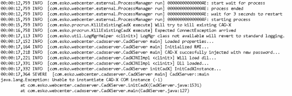 WebCenter - CADX not working after upgrading to 22.07