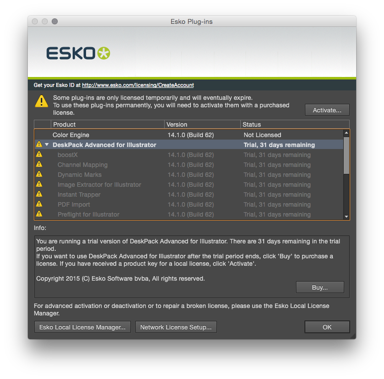 DeskPack - How to start a trial