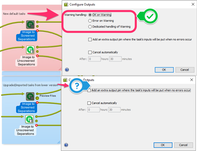 Imaging Engine - Screened and Unscreened output added warning handling ...