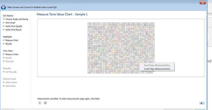 Print Control Wizard - How to load measurements in Color Pilot