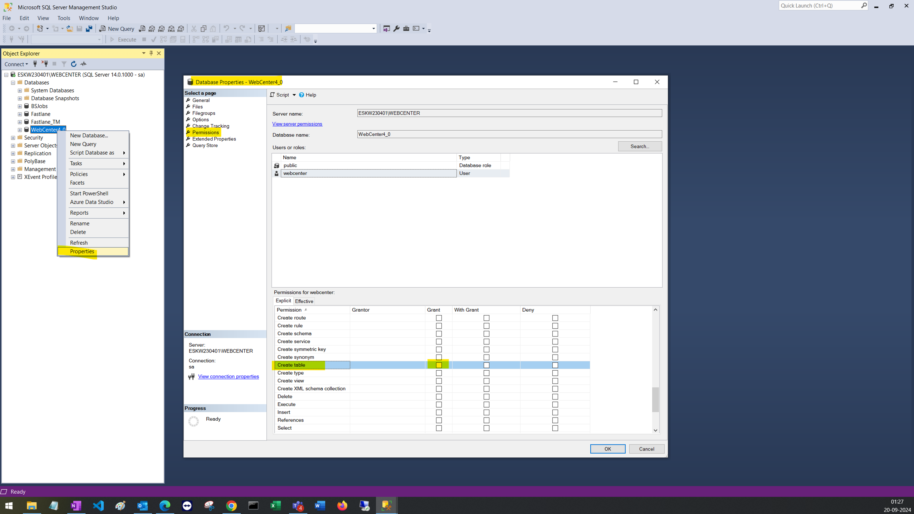 WebCenter - List cannot be created in database. Unable to create the ... WebCenter - List cannot be created in database. Unable to create the ...
