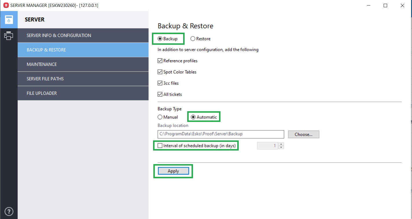 Packproof The Backup Option Is Grayed Out Unable To Take The Backup
